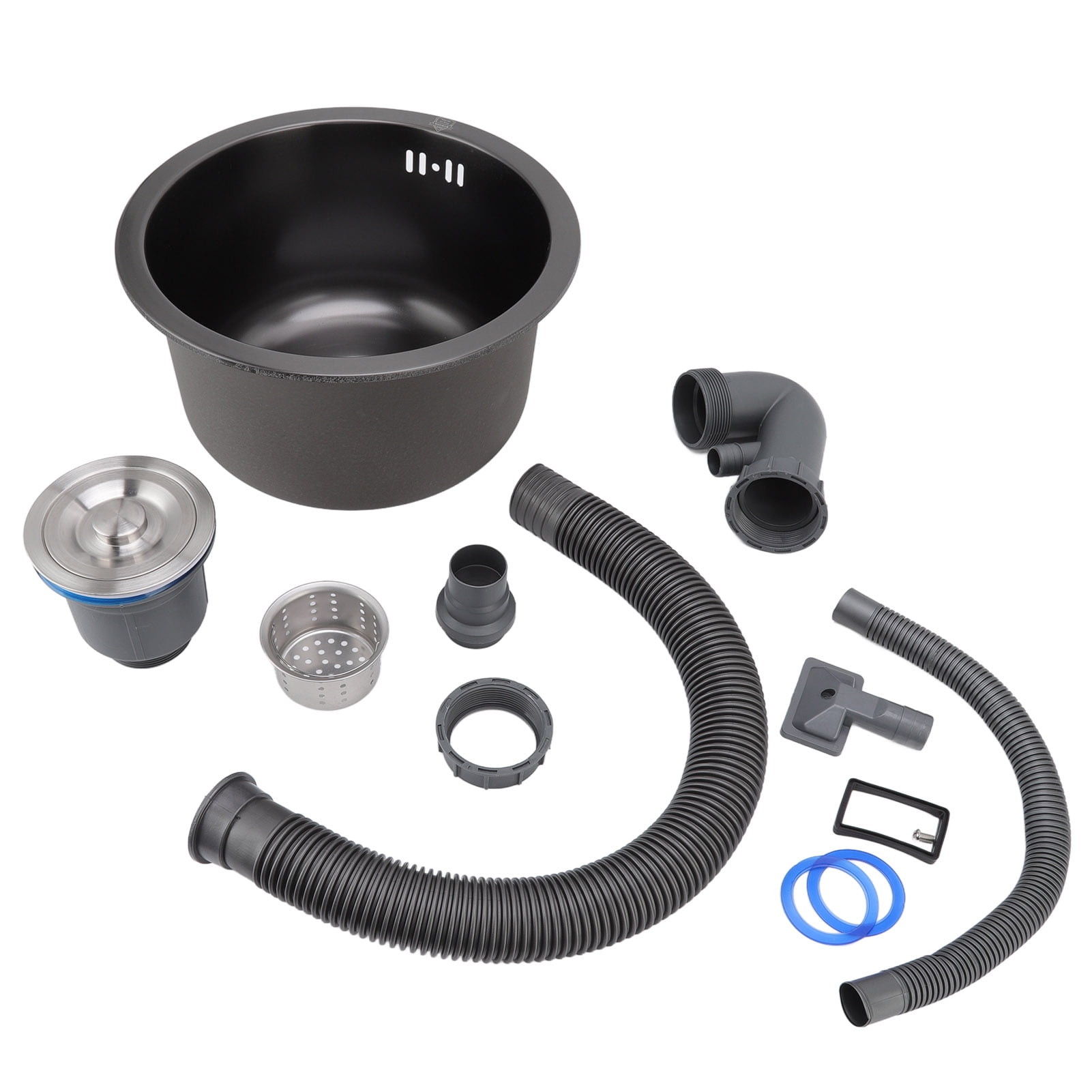 Multifunction Mini Round Kitchen Sink Bar Kitchen Stainless Steel Basin ...