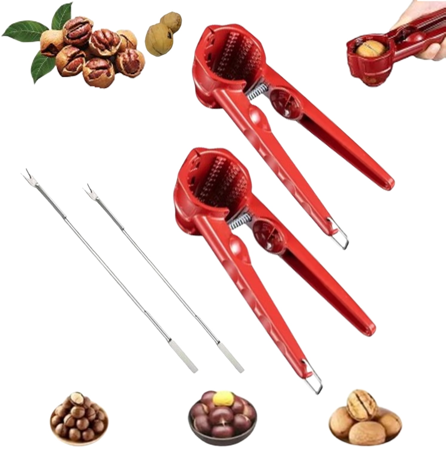 Multifunction Nutcracker with Non Slip Handle, 2026 Chestnut Cracker ...