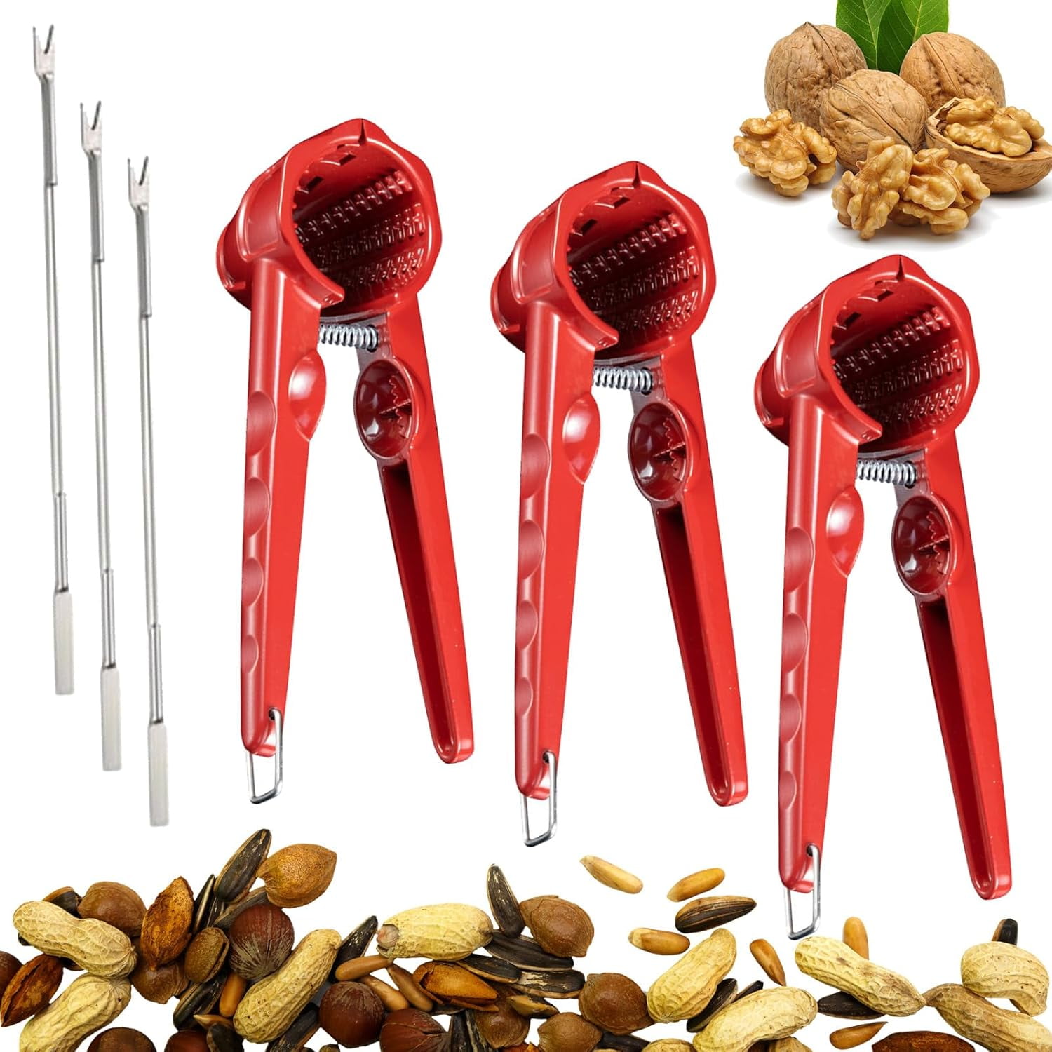 Multifunction Nutcracker with Non Slip Handle, Nutcracker Tool Heavy ...