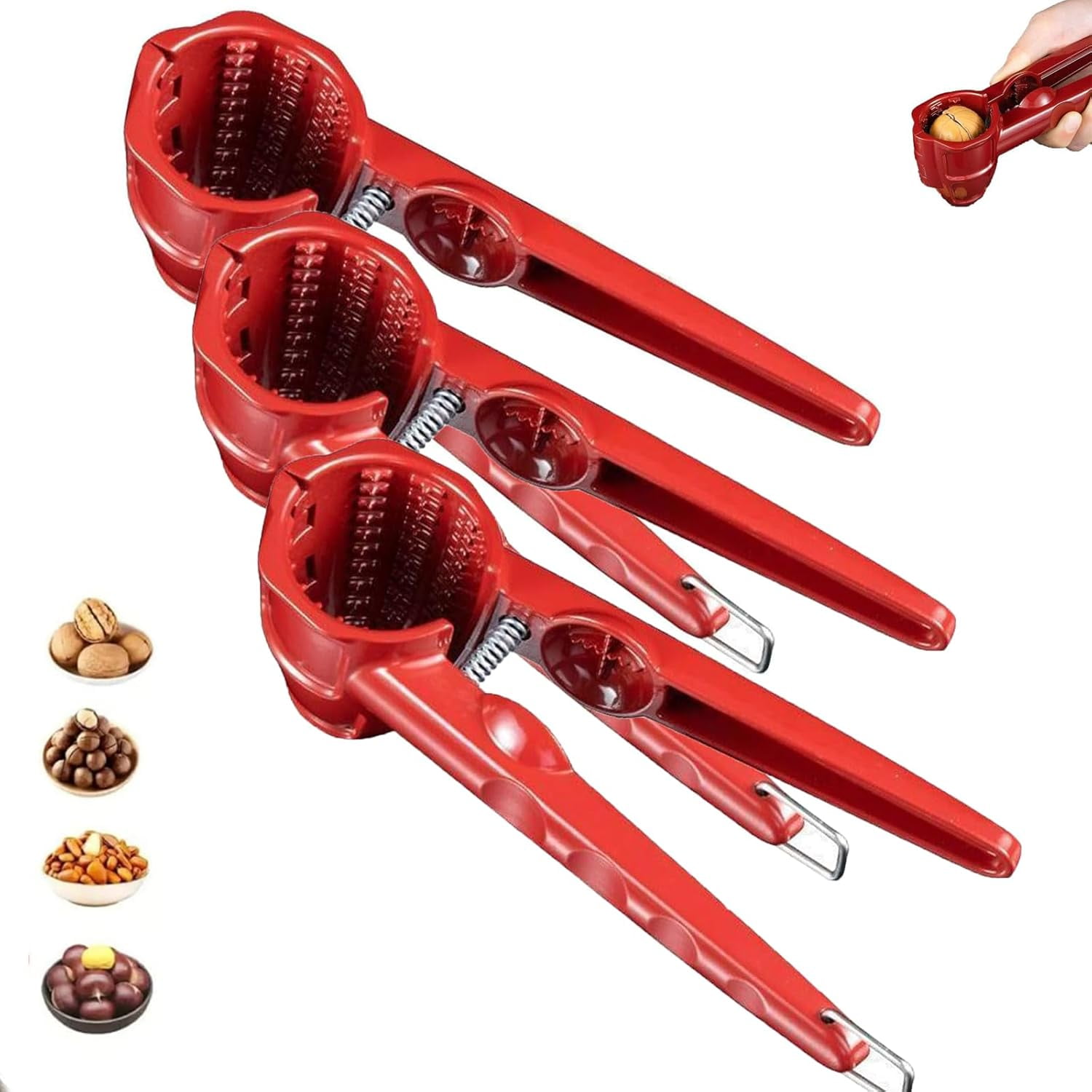 Multifunction Nutcracker, Walnut Cracker with Non-Slip Handle, Heavy ...