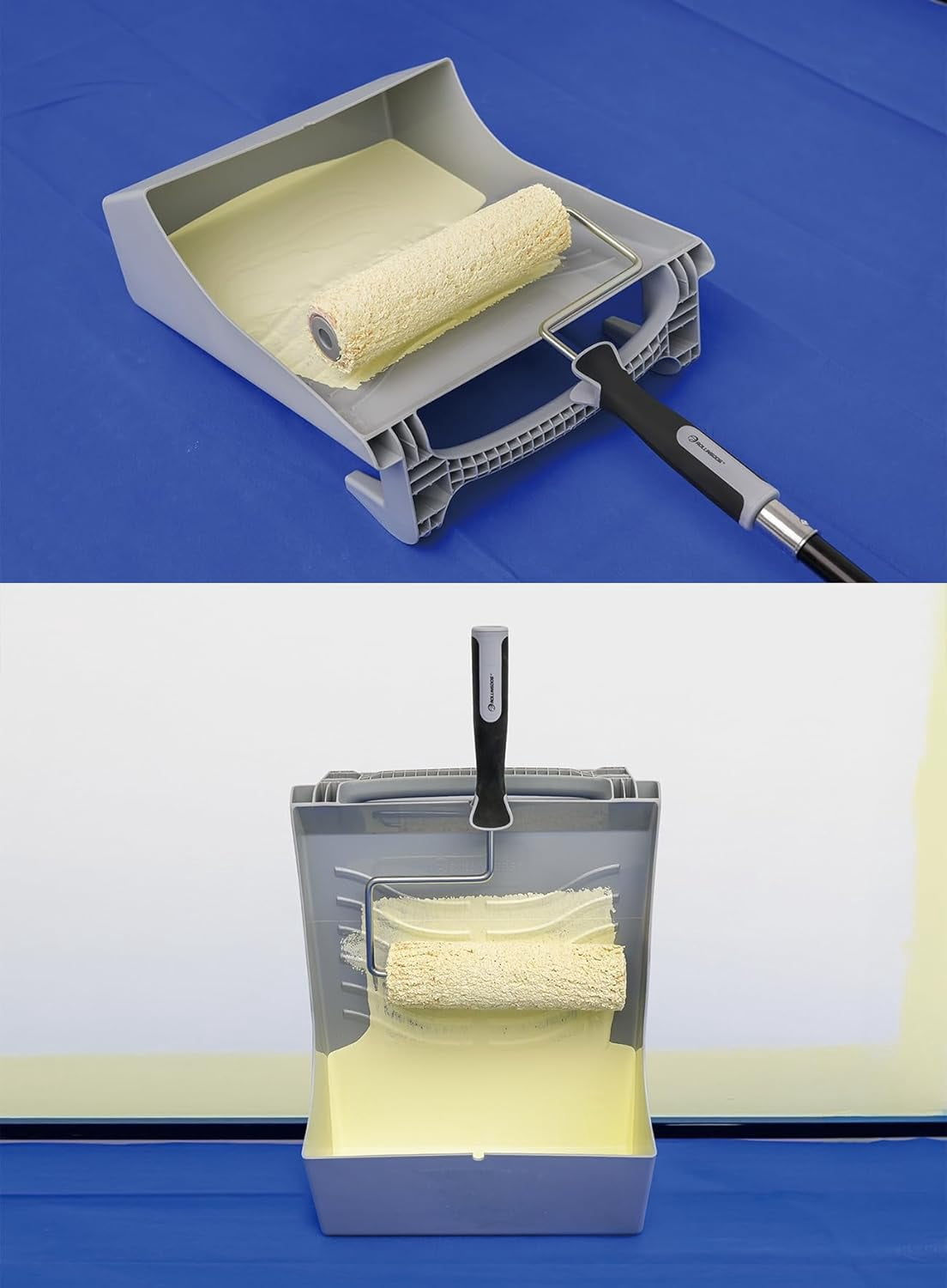 Multifunction Paint Roller Tray Kit - with 9 inch Paint Roller,Drop ...