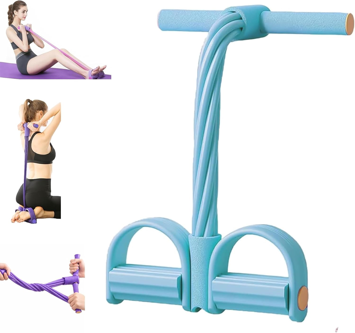 Multifunction Pedal Resistance Trainer - 2026 Latest 8-Tube Multi ...