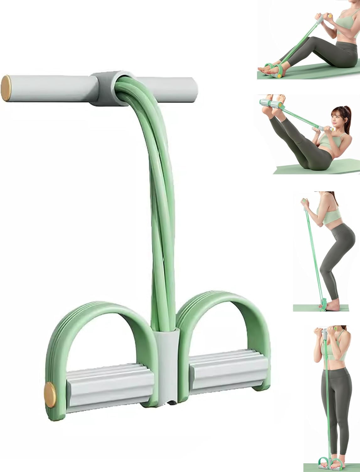 Multifunction Pedal Resistance Trainer with 6 Tubes, Stretching Pedal ...