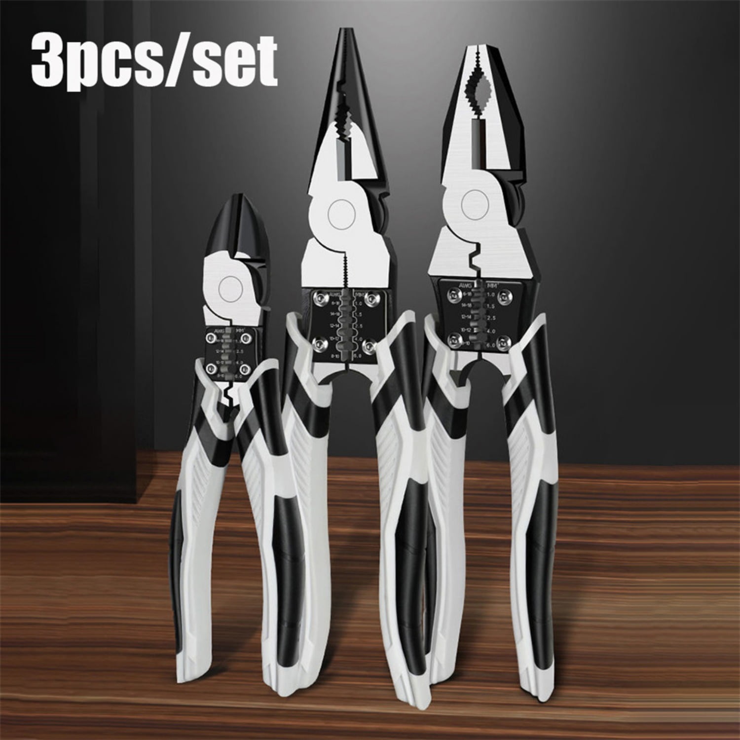 Multifunction Pliers 9 Inch CR-V Wire Pliers Needle Nose Pliers Force ...