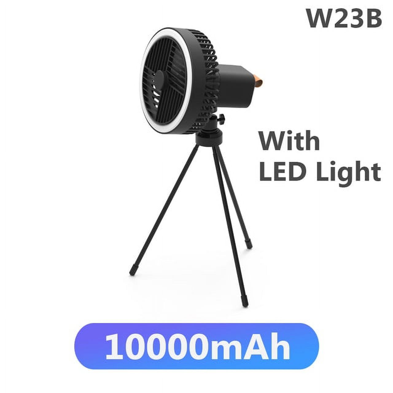 Multifunction Portable Electric Camping Fan Rechargeable Desktop Tripod ...