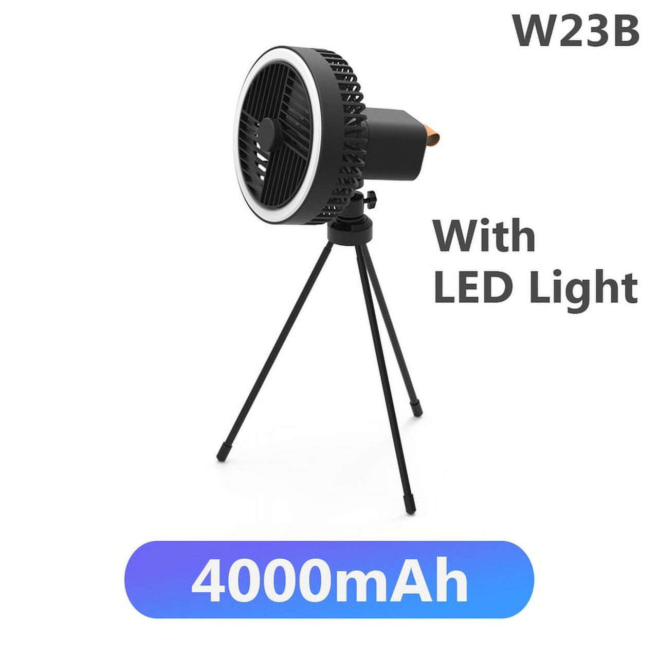 Multifunction Portable Electric Camping Fan Rechargeable Desktop Tripod ...