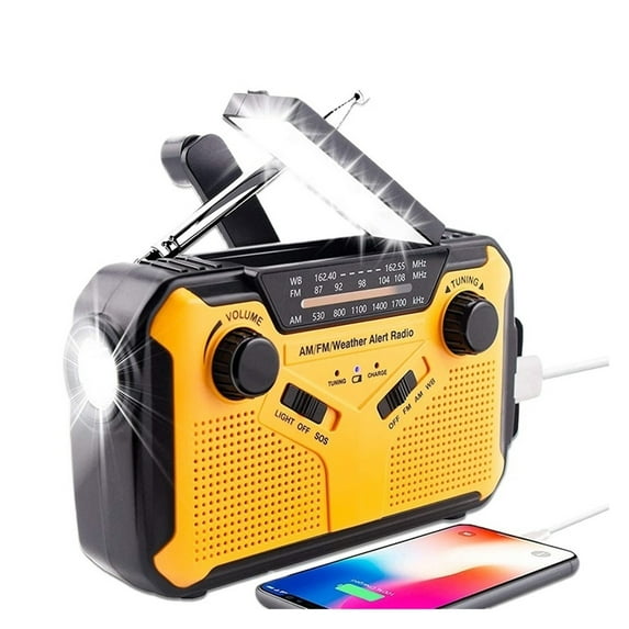 Multifunction Radio Hand Crank Solar USB FM/ AM Weather Radios Emerncy ...