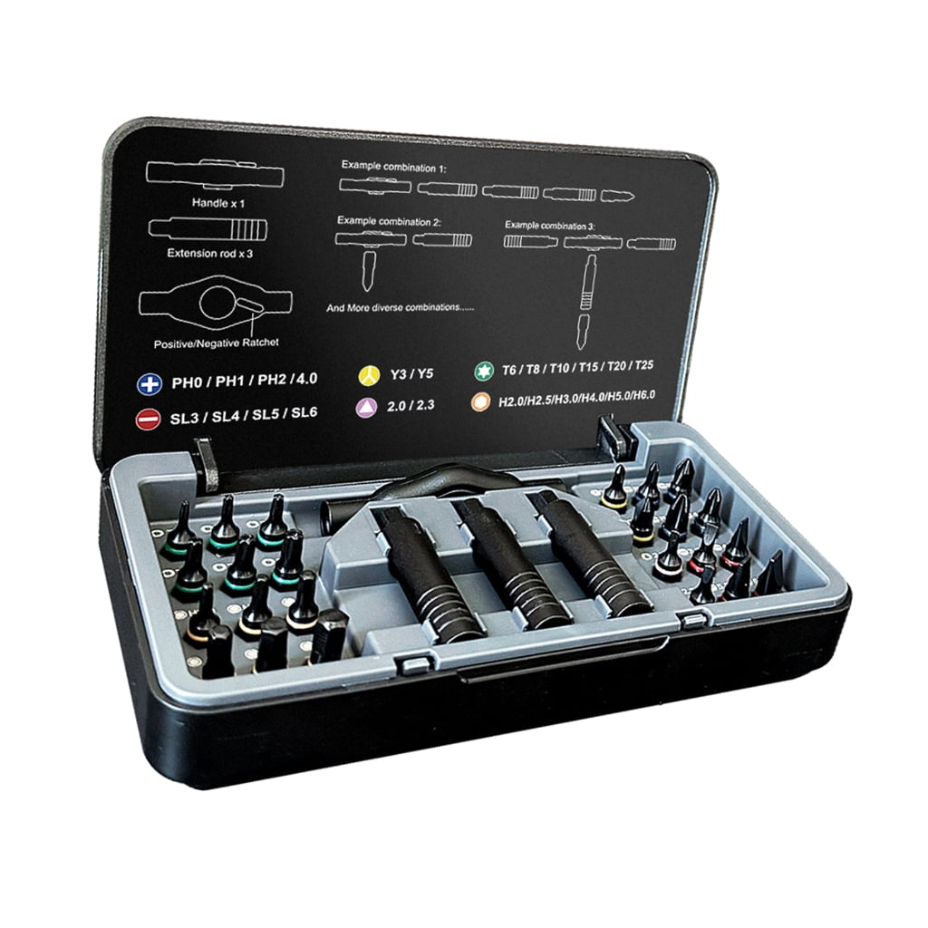 Multifunction Ratchet Screwdriver Set Magnetic Repair Tool Ergonomic ...