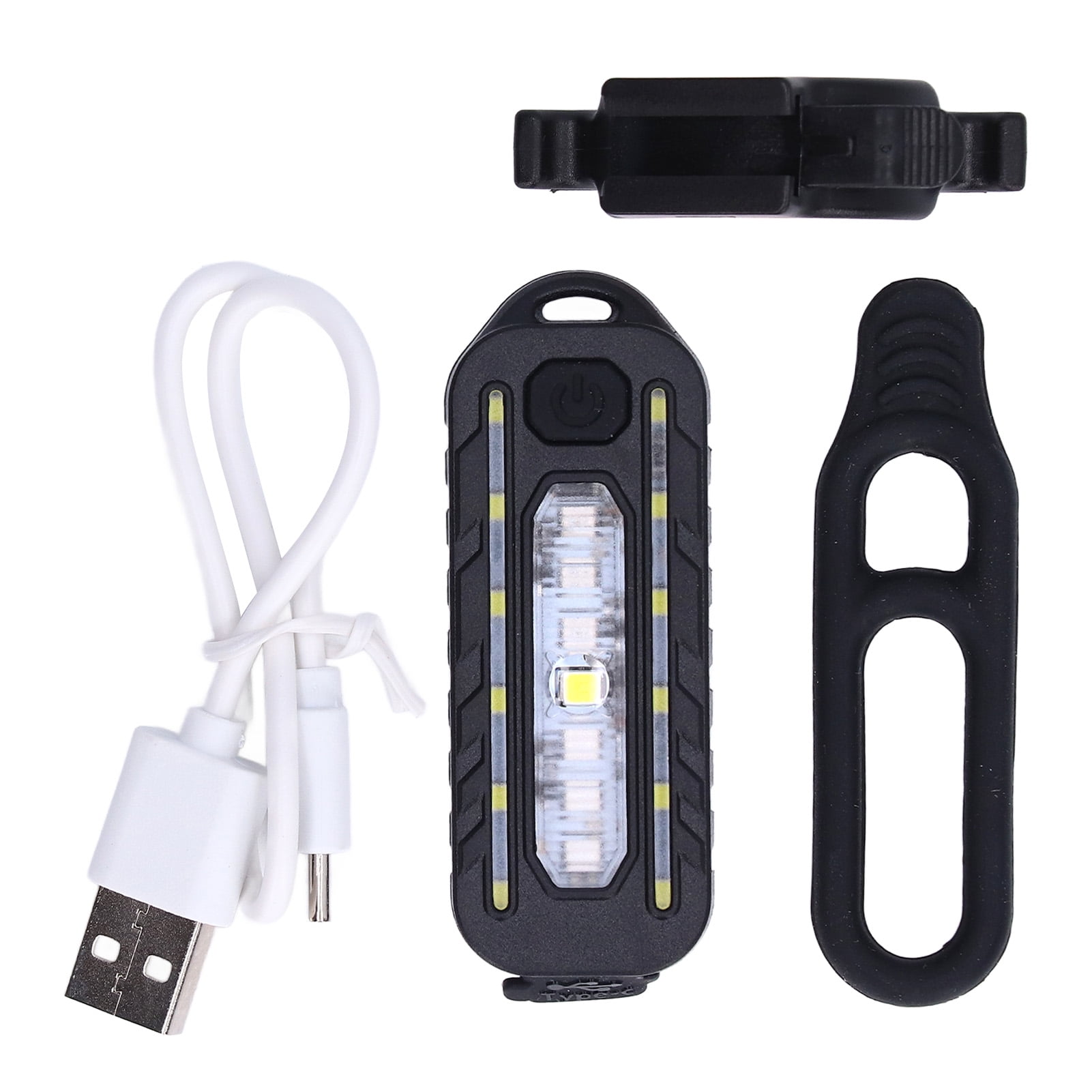 Multifunction Red Blue Warning Light USB Charging Tail Light LED ...
