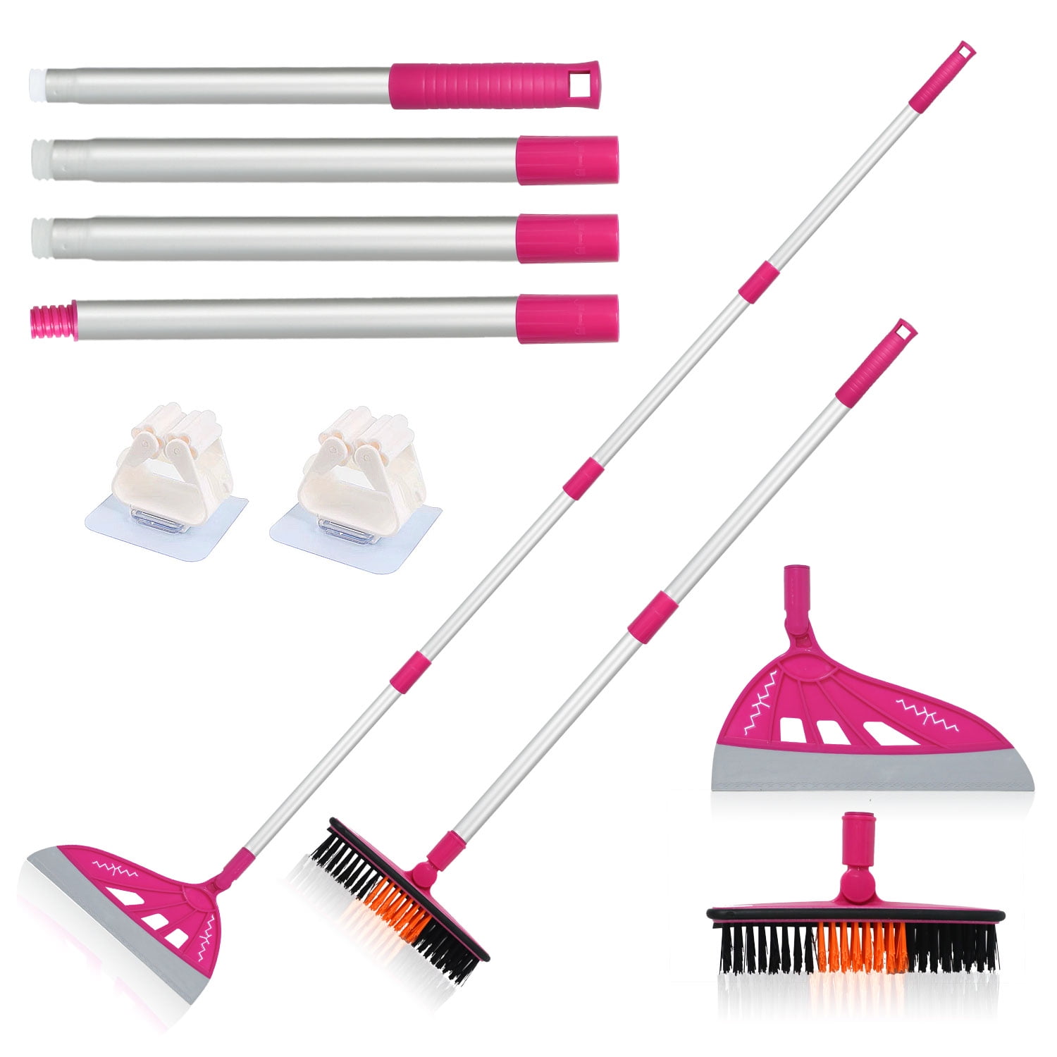Multifunction Replaceable Silicone Broom, Magic Broom Sweeper, Bright ...