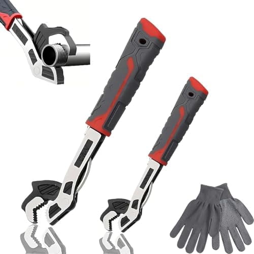 Multifunction Self Locking Wrench, Universal Adjustable Pipe Wrench, 6 ...