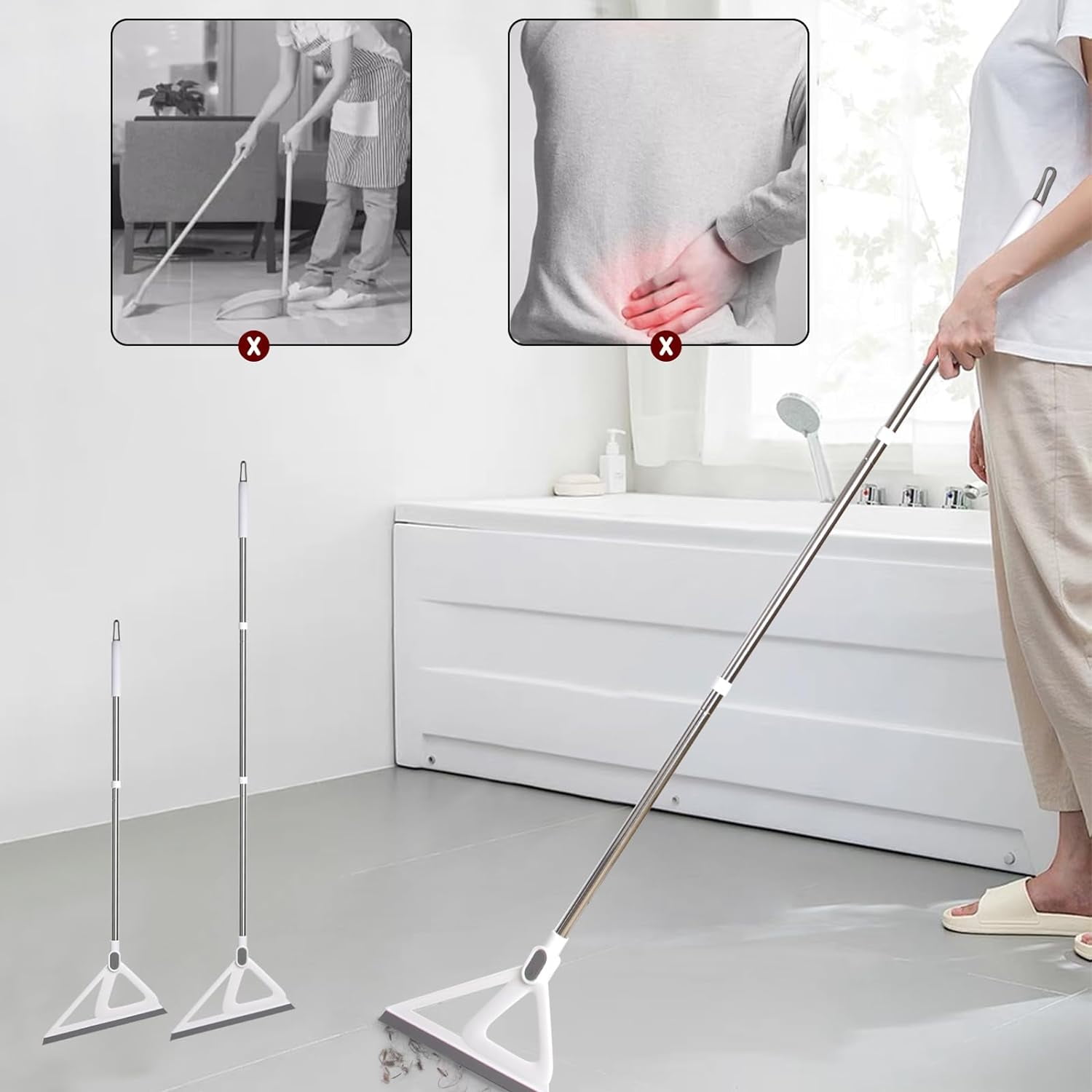 Multifunction Silicone Broom，Squeegee Broom Sweeping Water and Pet Hair ...