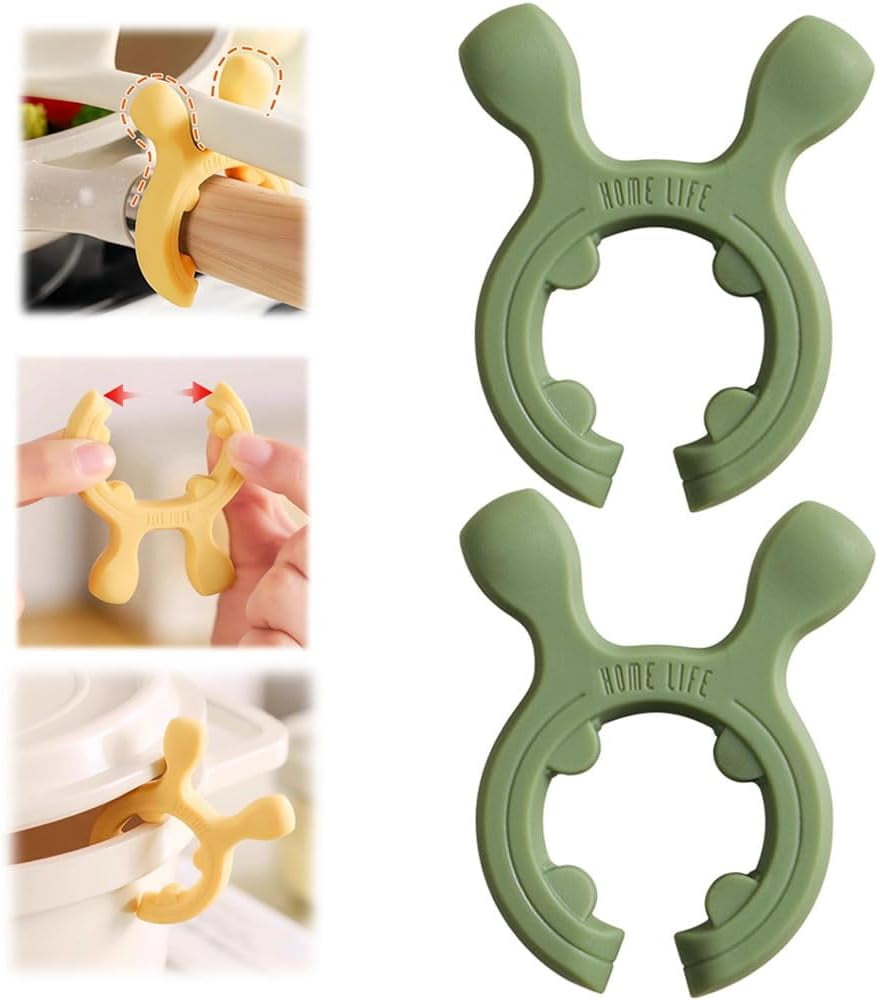 Multifunction Silicone Pot Handle Spatula Rack, 2026 Non-Slip Spoon ...