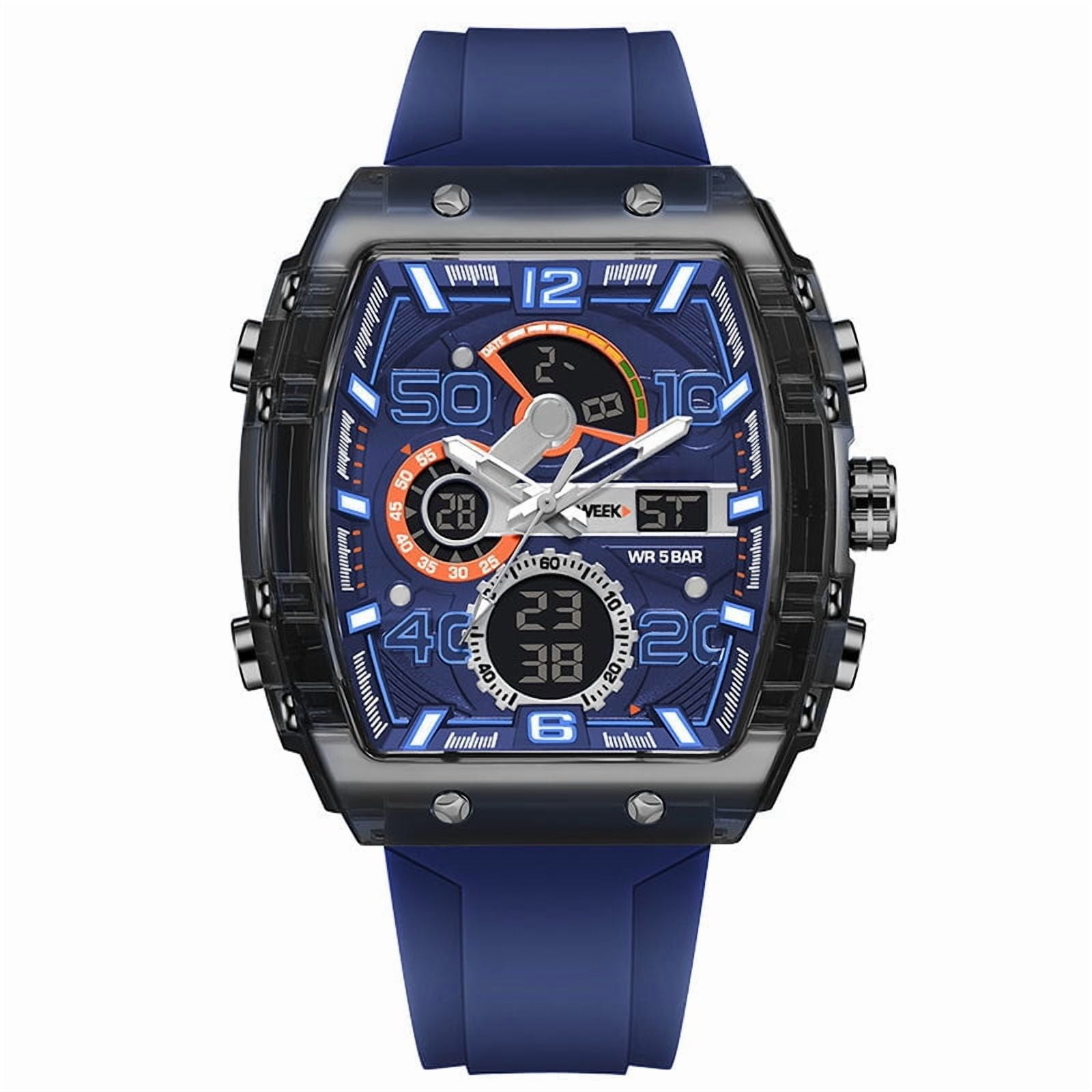 Multifunction Sports Casual Men Digital Watch Led Backlight Alarm ...