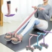 4 Tubes Natural Latex Foot Pedal Elastic Pull Rope with Handle Fitness ...