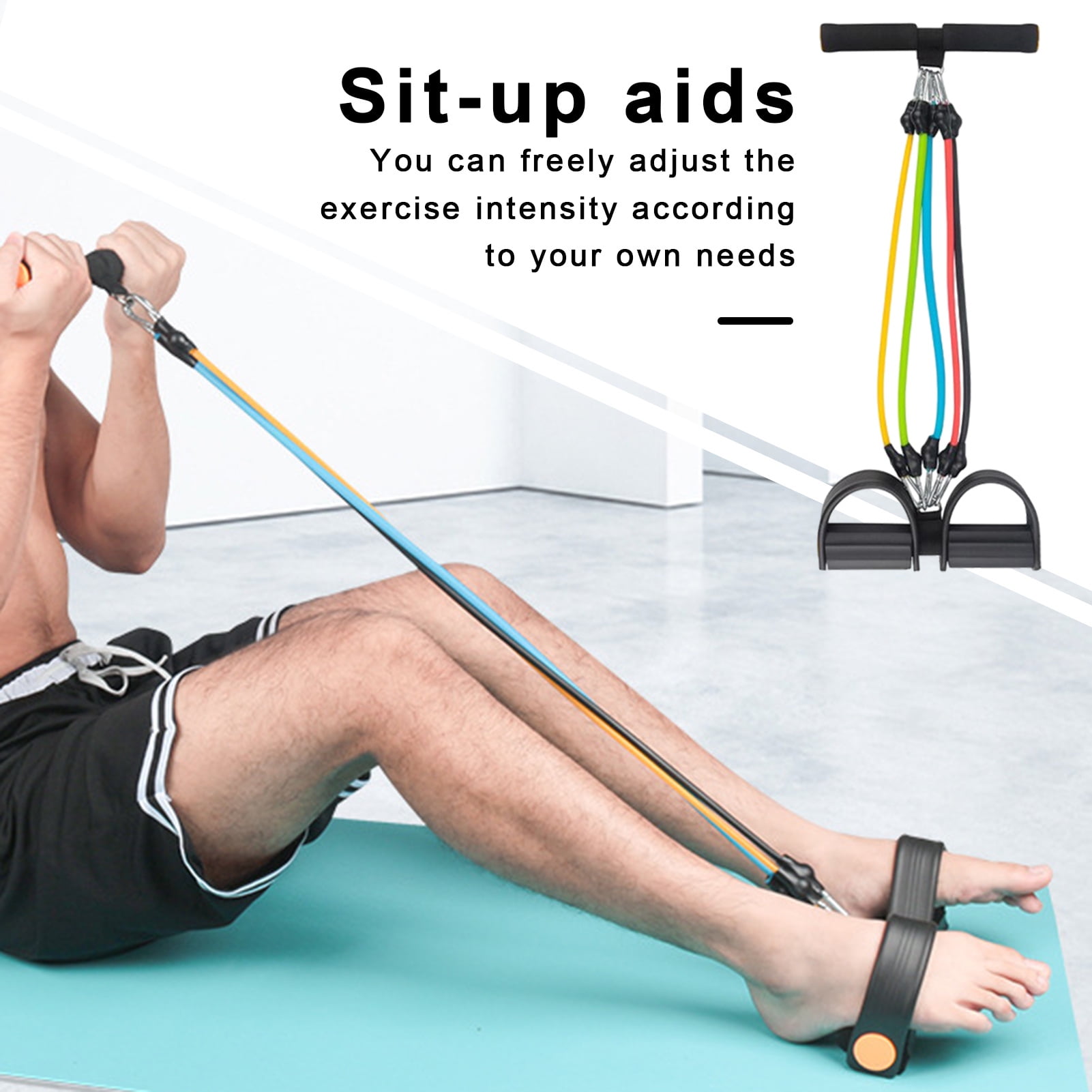 Multifunction Tension Rope Elastic Yoga Pedal Puller Resistance Band ...