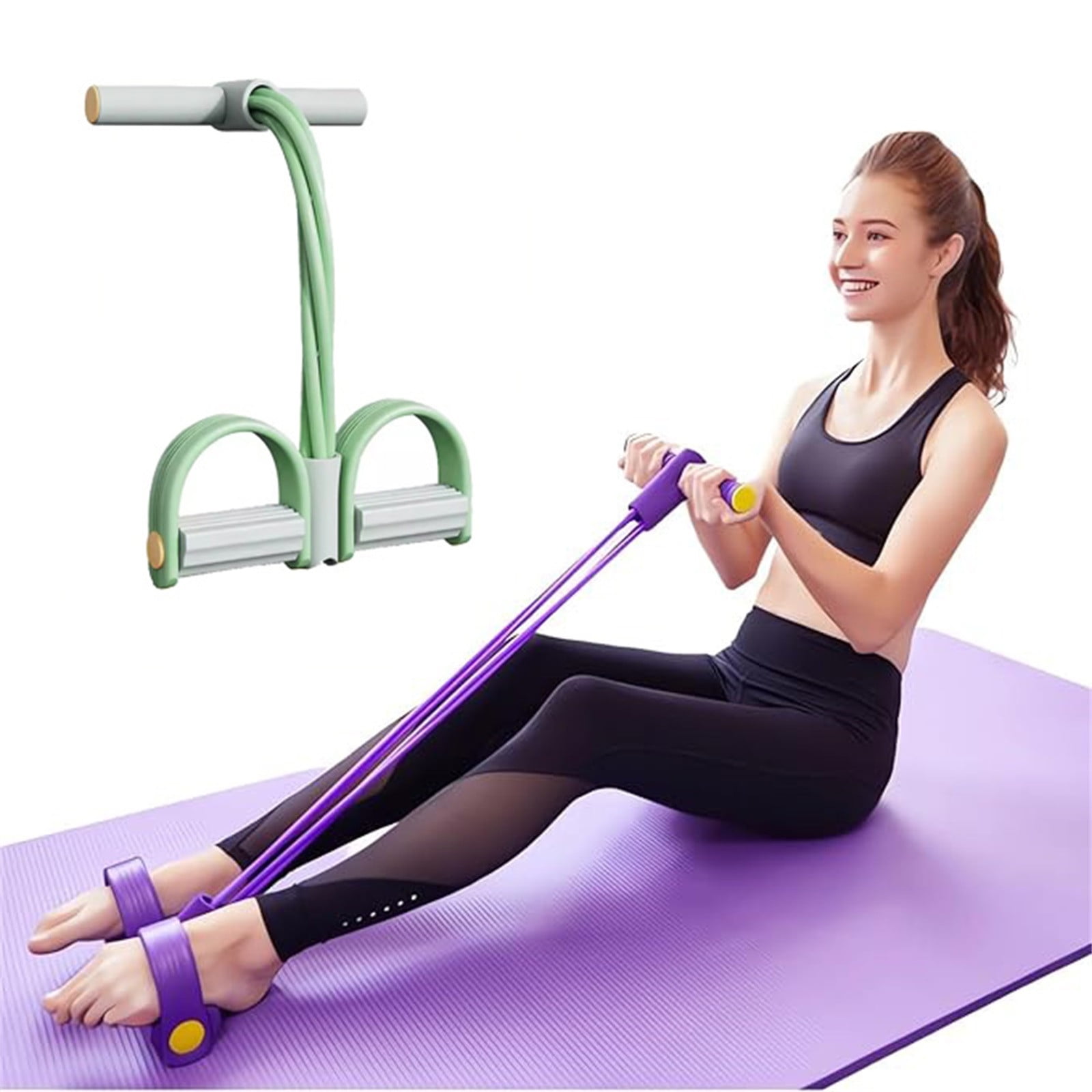Multifunction Tension Rope,Fitness Resistance Bands,6-Tube Elastic Yoga ...
