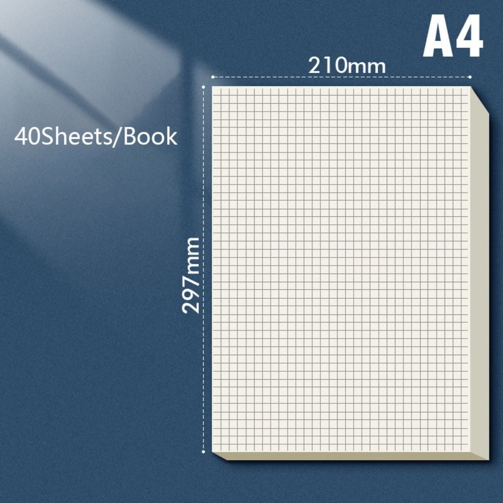 Multifunction Thickened Notebook Grids/Blank Students A4/B5 Blank Draft ...