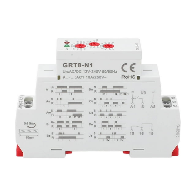 Multifunction Time Relay 0 1s To 10 Days Adjustment High Accuracy Delay