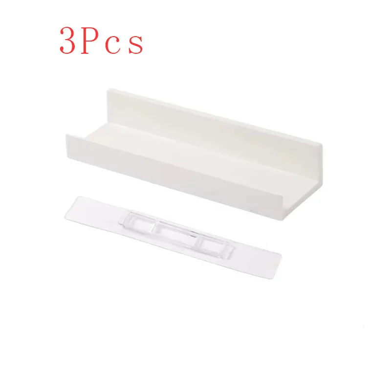 Multifunction Wall Mounted Storage Rack Self Adhesive No-drill Shelves ...