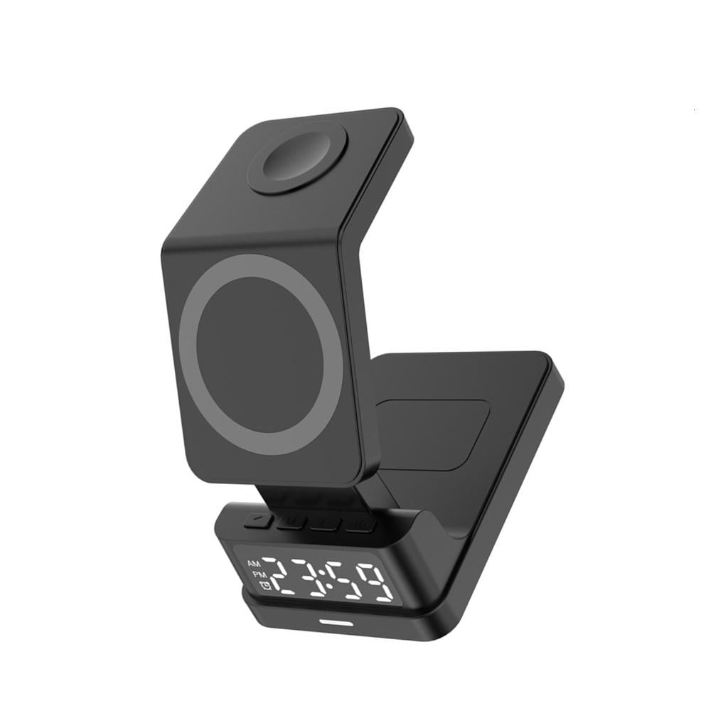 Multifunction Wireless Chargers Dock Fast Charging Station with Time ...