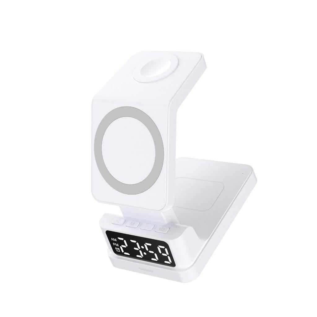Multifunction Wireless Chargers Dock Fast Charging Station with Time ...