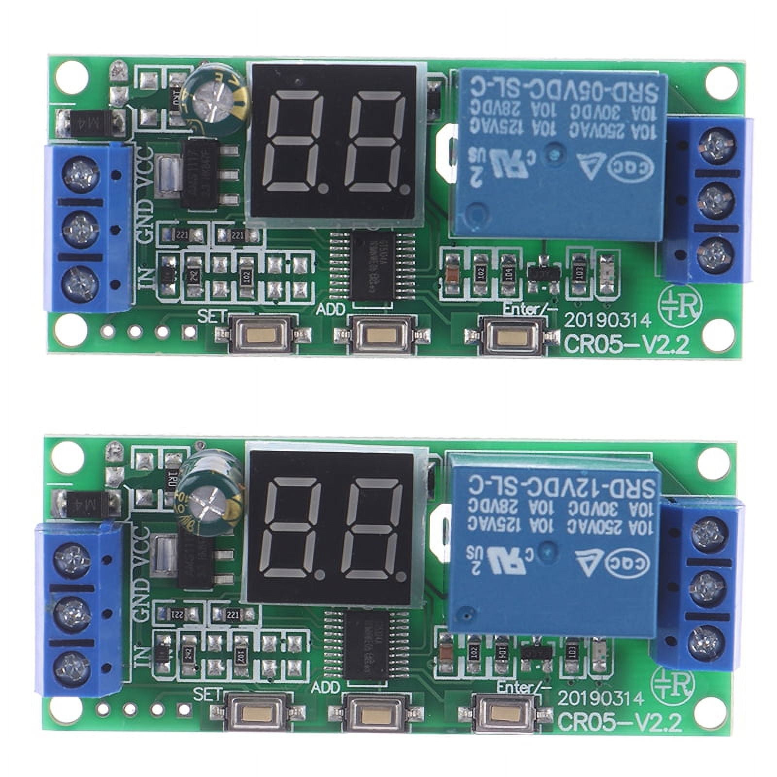 Multifunction digital time infinite delay switch timer relay module ...