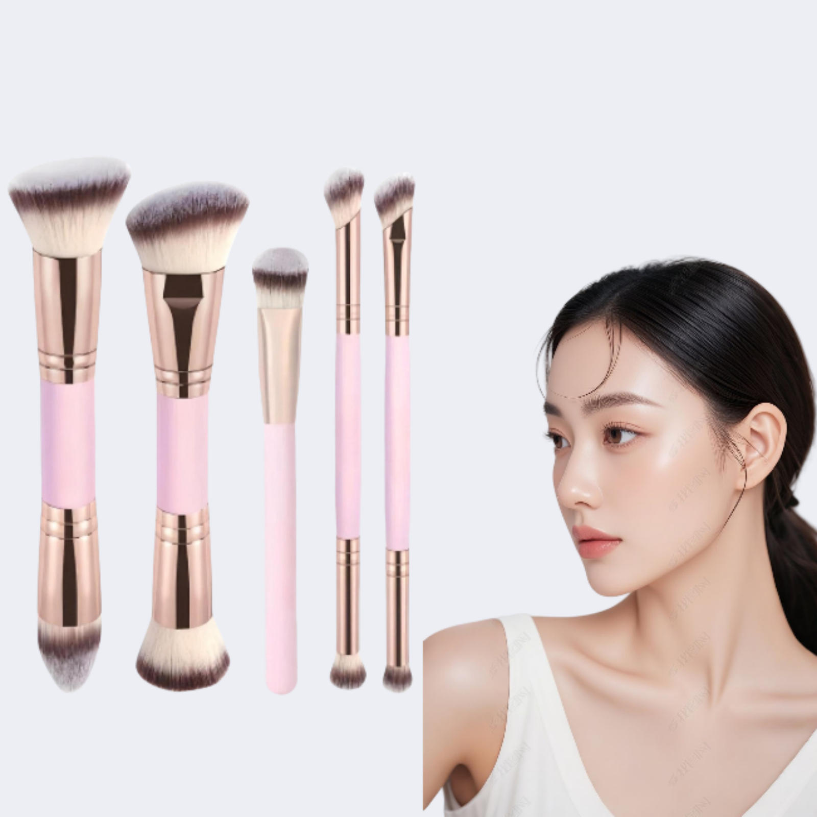 MultifunctionMakeup Brushes Set, Beauty Tools For All Skin Types, Soft ...
