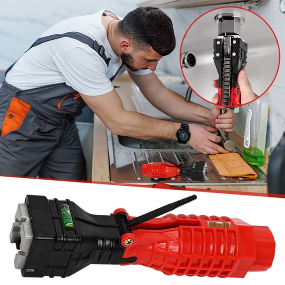 Multifunctional 18-in-1 Bathroom Sink Wrench Household Bathroom Wrench ...