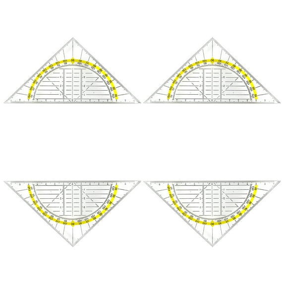 Multifunctional 180 Degree Protractors with Set Square Geometry ...