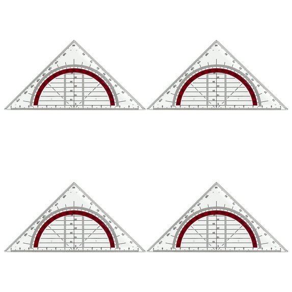 Multifunctional 180 Degree Protractors with Set Square Geometry ...