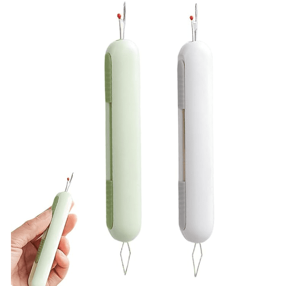Multifunctional 2-in-1 Sewing Tool - Combines Needle Threader & Seam ...