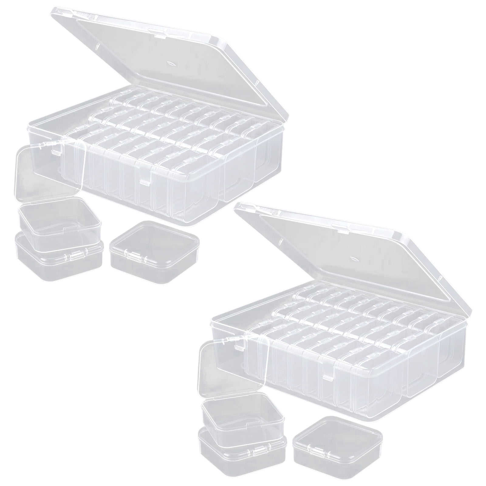 Multifunctional 30 Slot Clear Sturdy Plastic Organizers Home Accessory ...