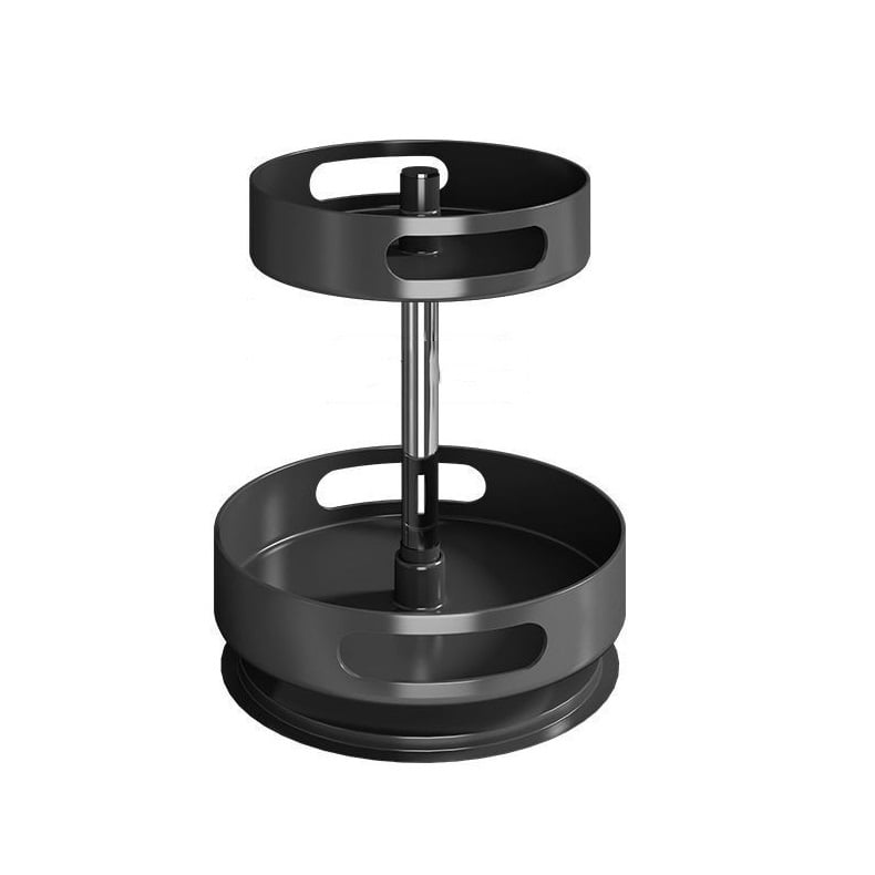 Multifunctional 360 ° Rotating Spice Rack Black Rotating Cupboard ...