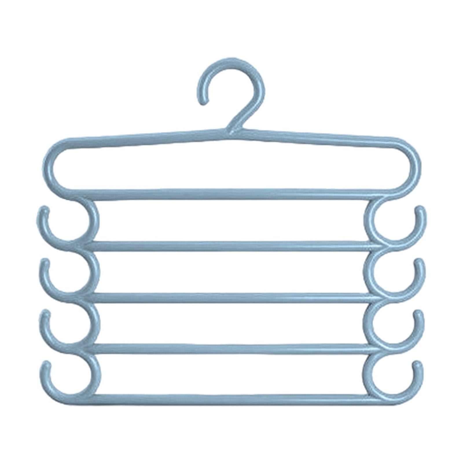 Multifunctional 5-Tier Trouser Rack, Space-Saving Pants Hanger for ...