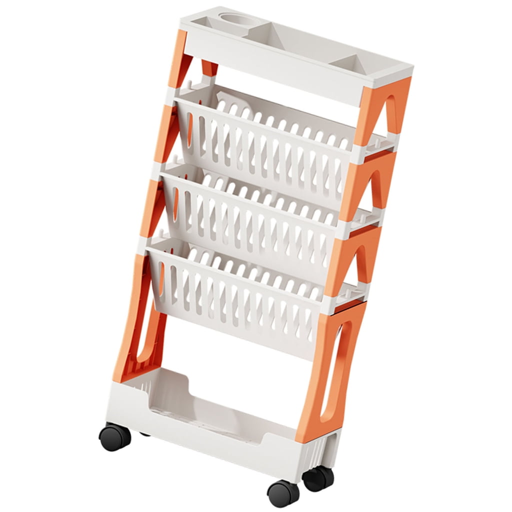 Multifunctional 5 Tiers/2 Tiers Storage Trolley with Plastic Shelves ...