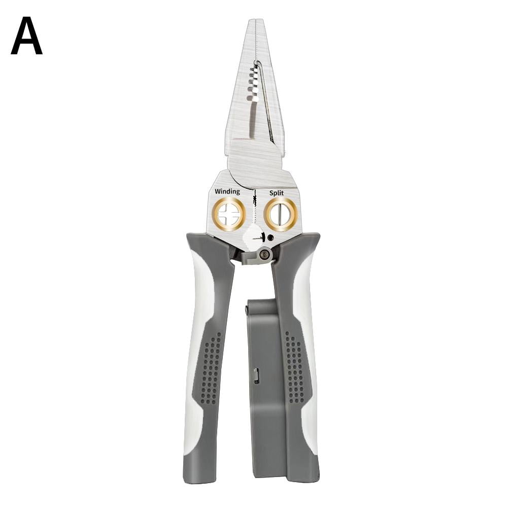 Multifunctional 8-in-1 Stainless Steel Wire Stripping Pliers Split Wire ...