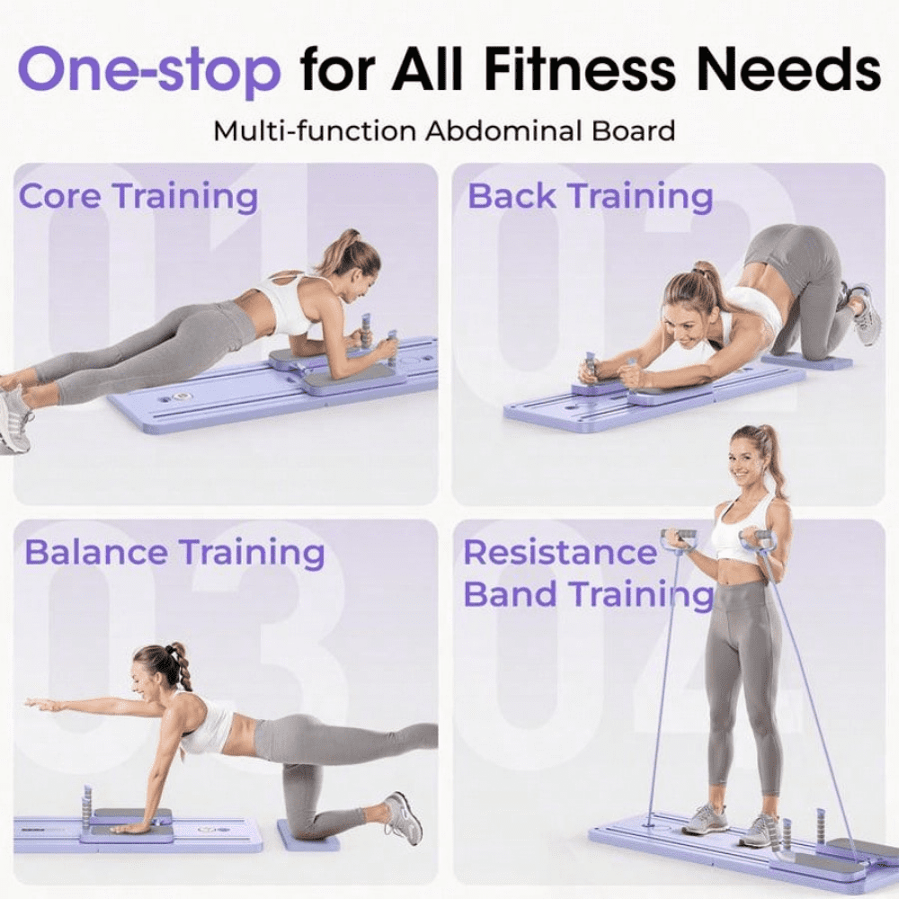 Multifunctional Abs Exercise BoardFoldable Home Pilates ...