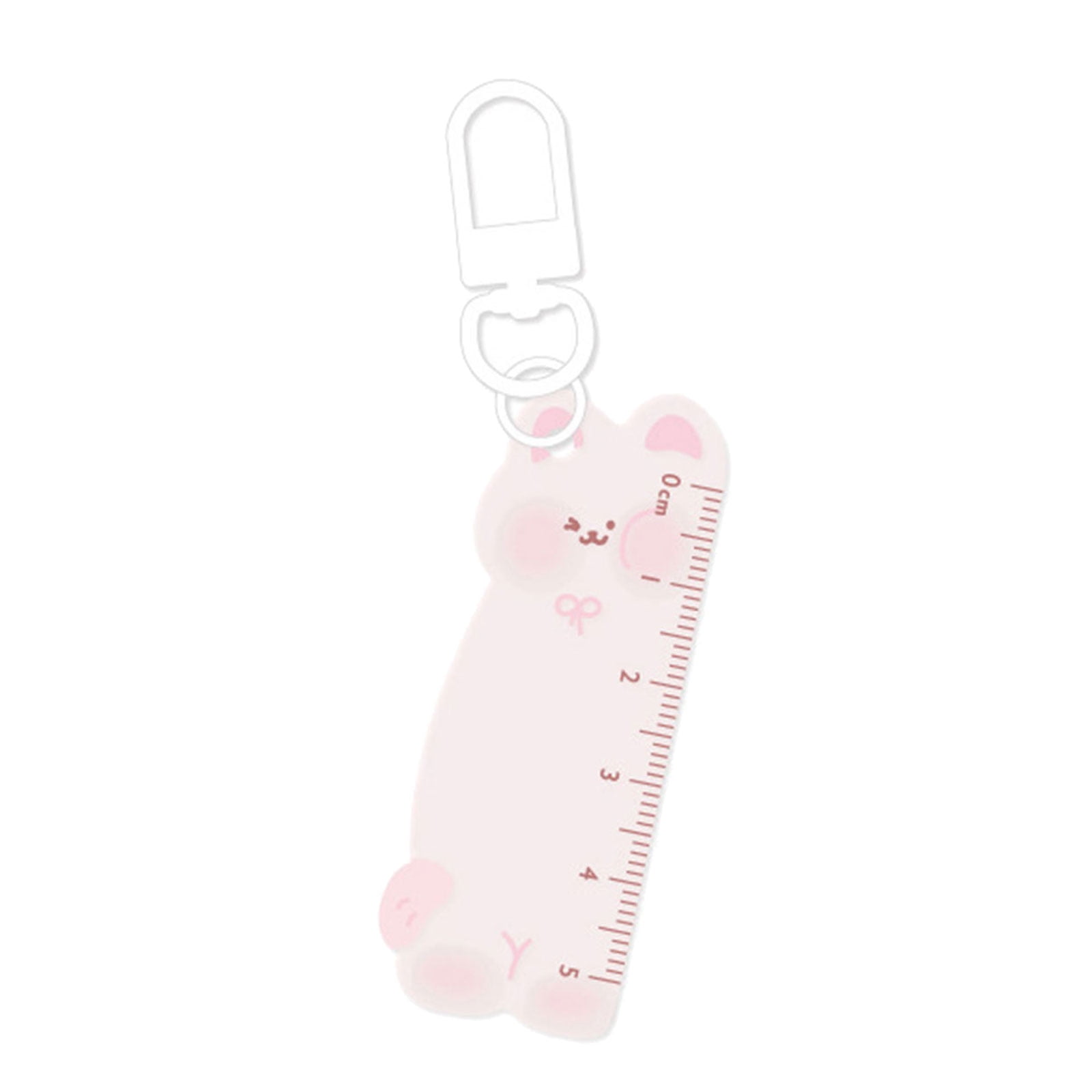 Multifunctional Acrylic Ruler Keychain with Centimeter Scale for Daily ...