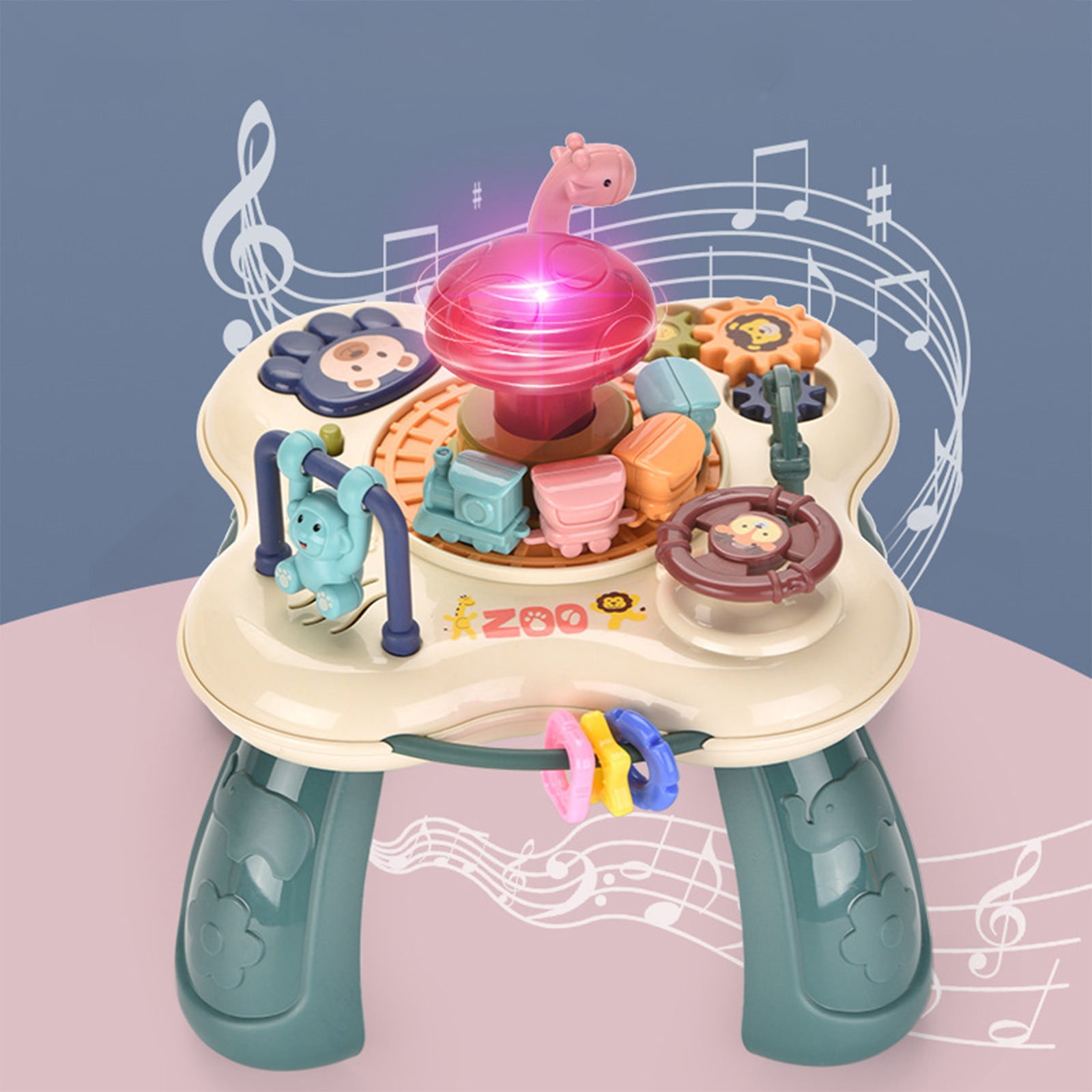 Multifunctional Activity Table for Babies, Interactive Learning Toy ...