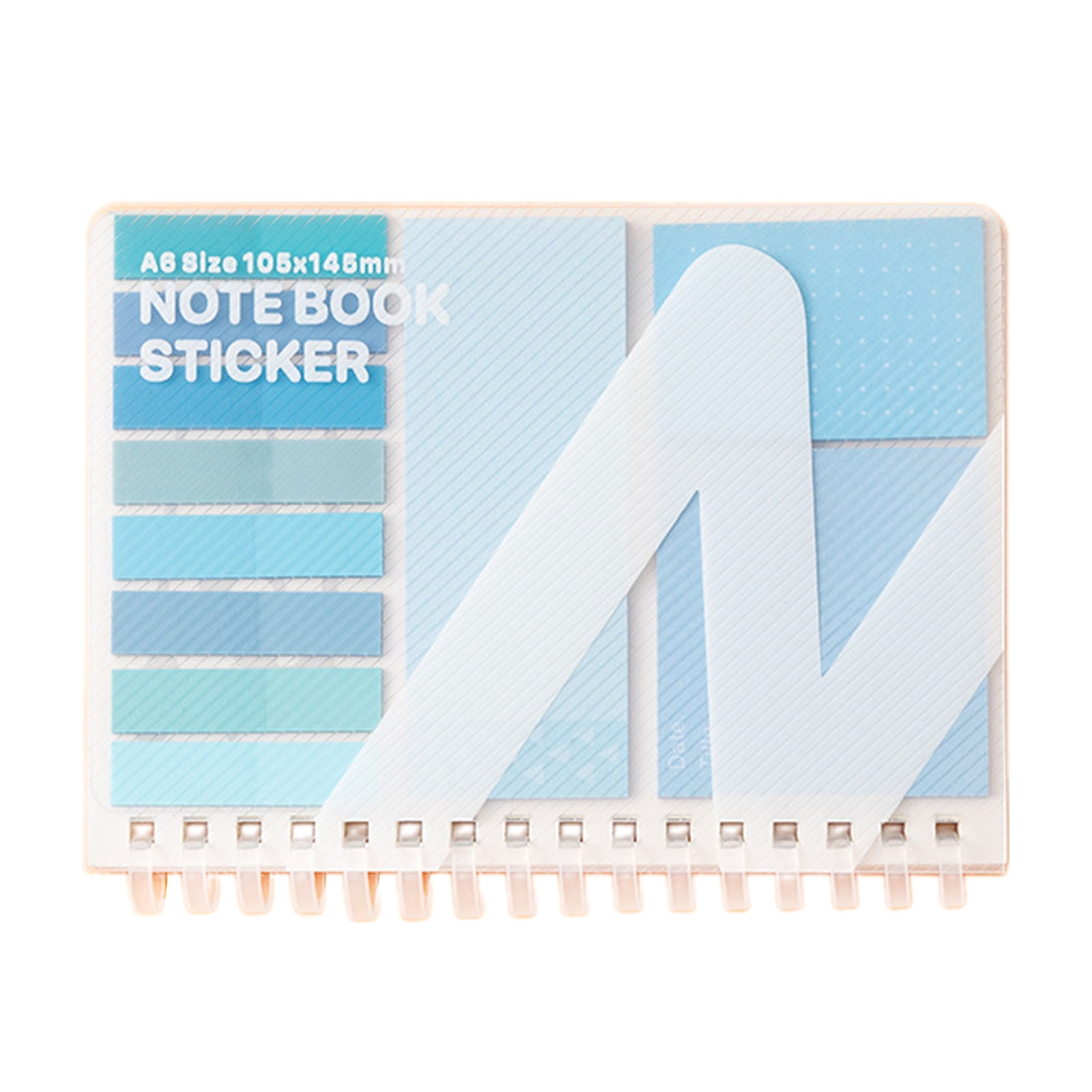 Multifunctional Adhesive Note and Lined Notebook Set Portable Writing ...