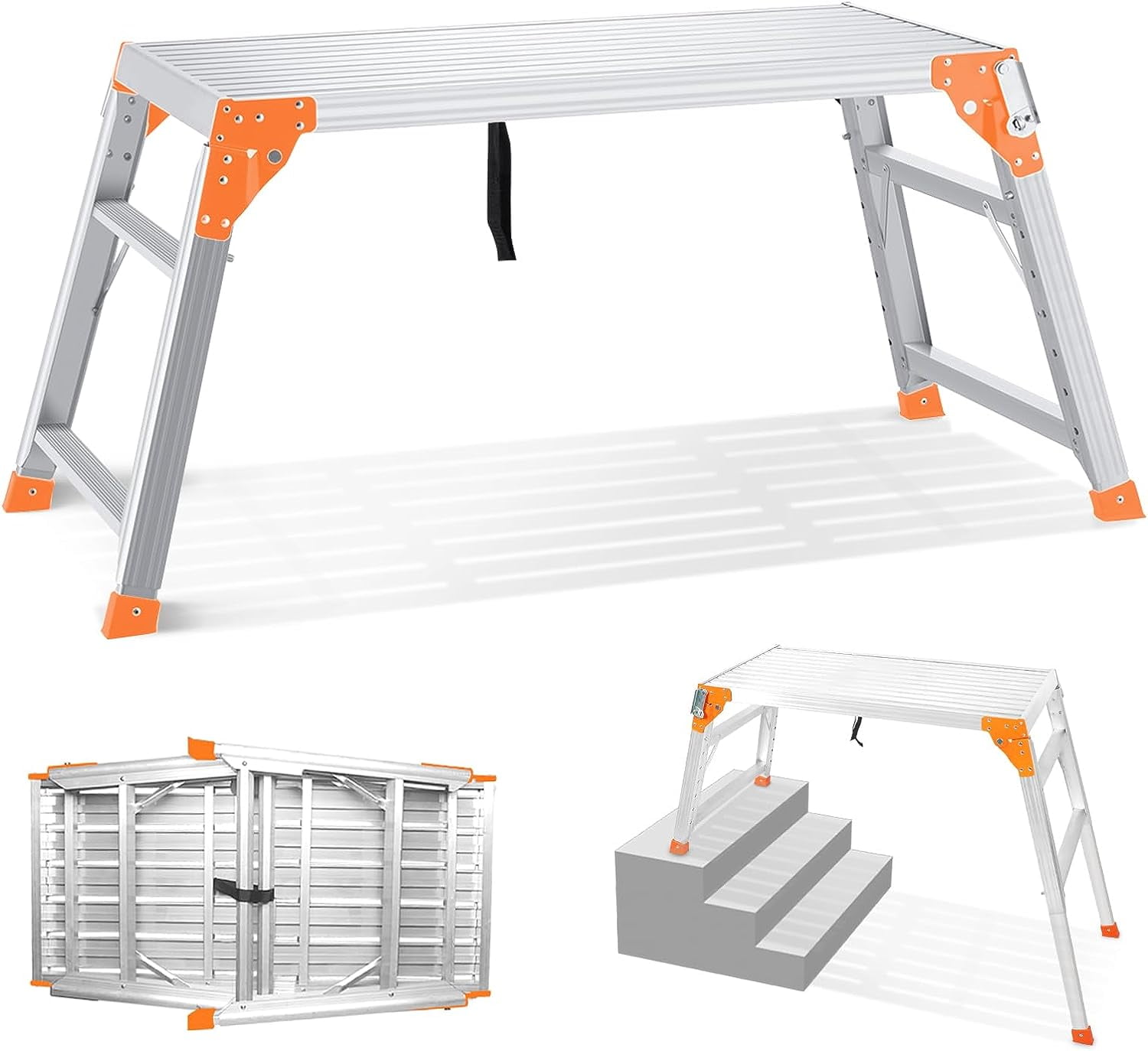 Multifunctional & Adjustable Work Platform with 330 lbs Capacity, 25 to ...