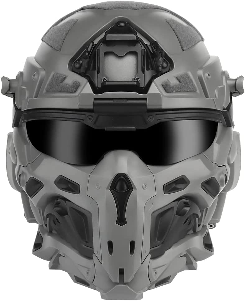 Multifunctional Airsoft Helmet, All-in-One Design Built-in Detachable ...