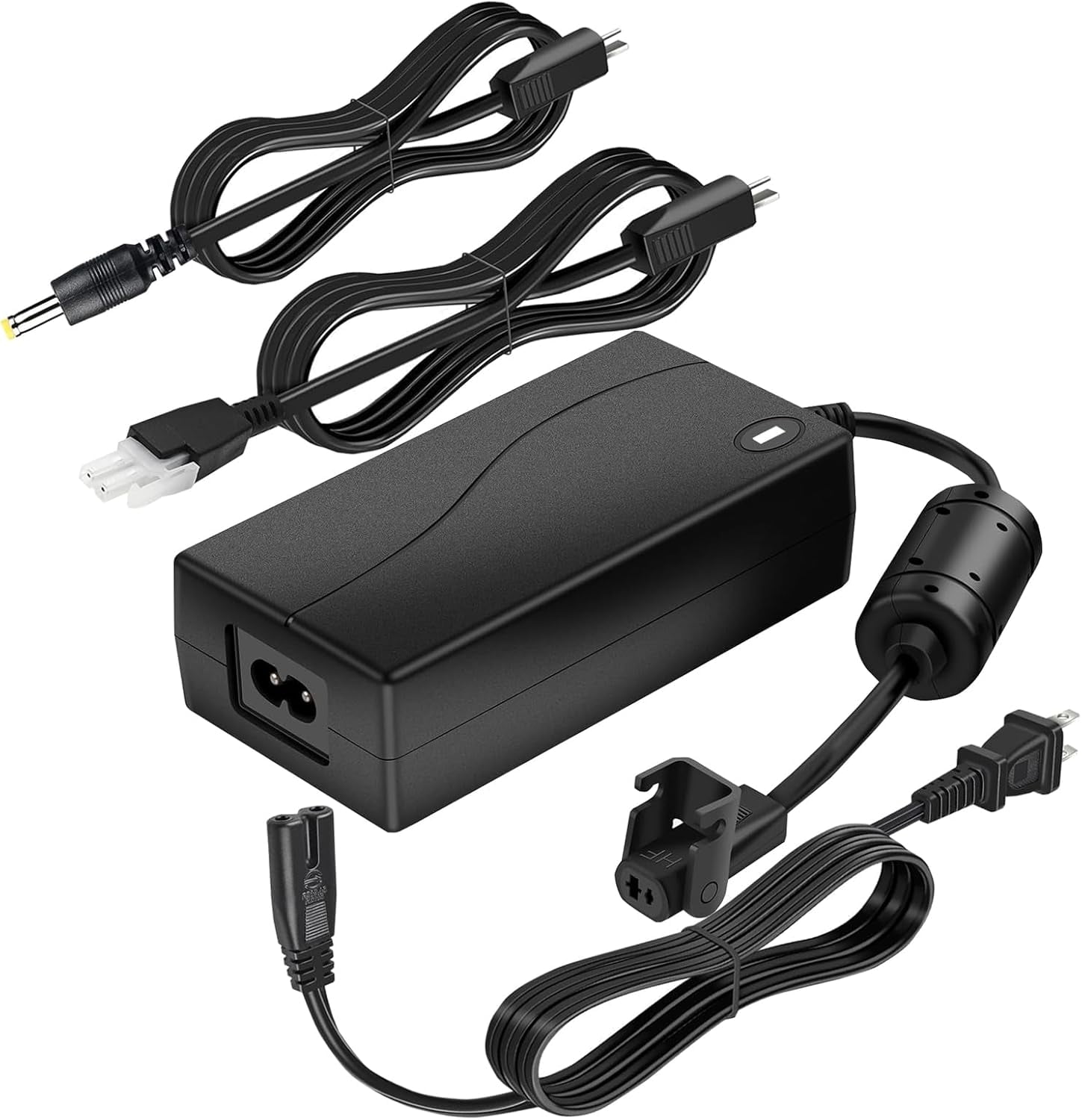 Universal Black Power Adapter with Multiple Cords - Versatile Charging ...