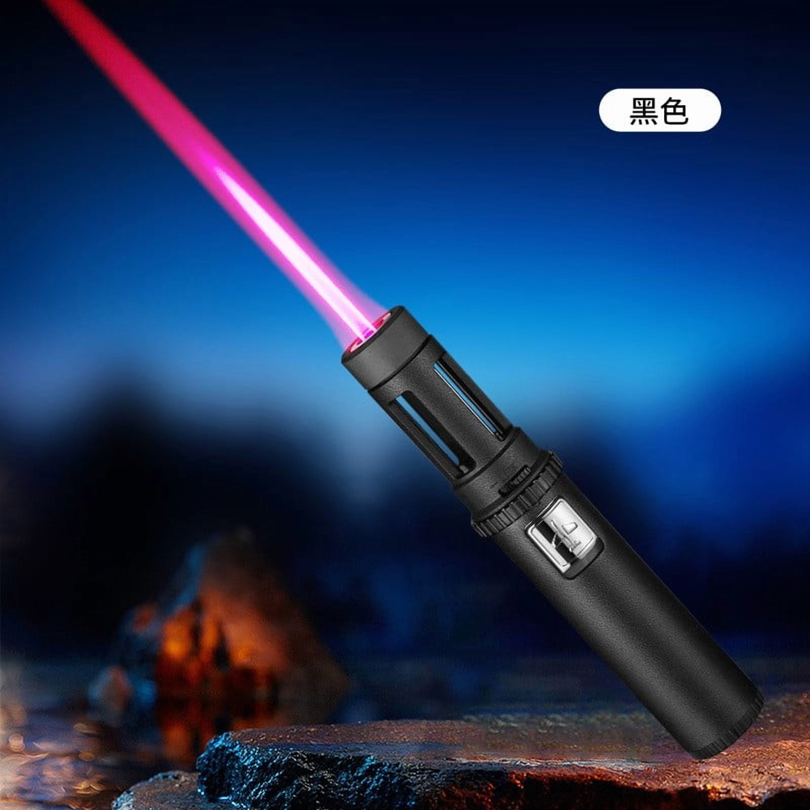 Multifunctional Butane Lighter, Windproof Jet Flame, High Temperature ...
