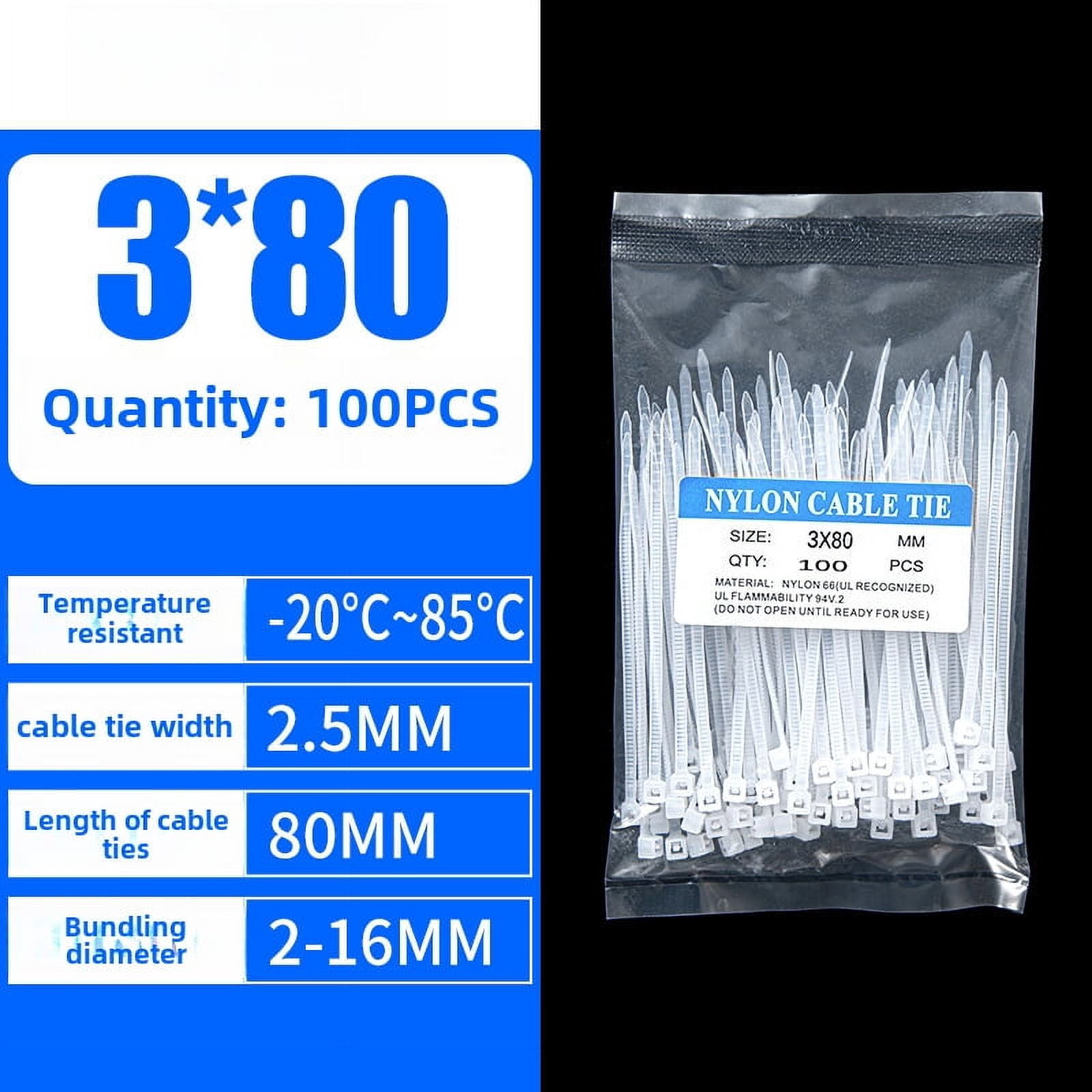 Multifunctional Cable Tie Nylon Cable Tie Suitable for Multiple ...