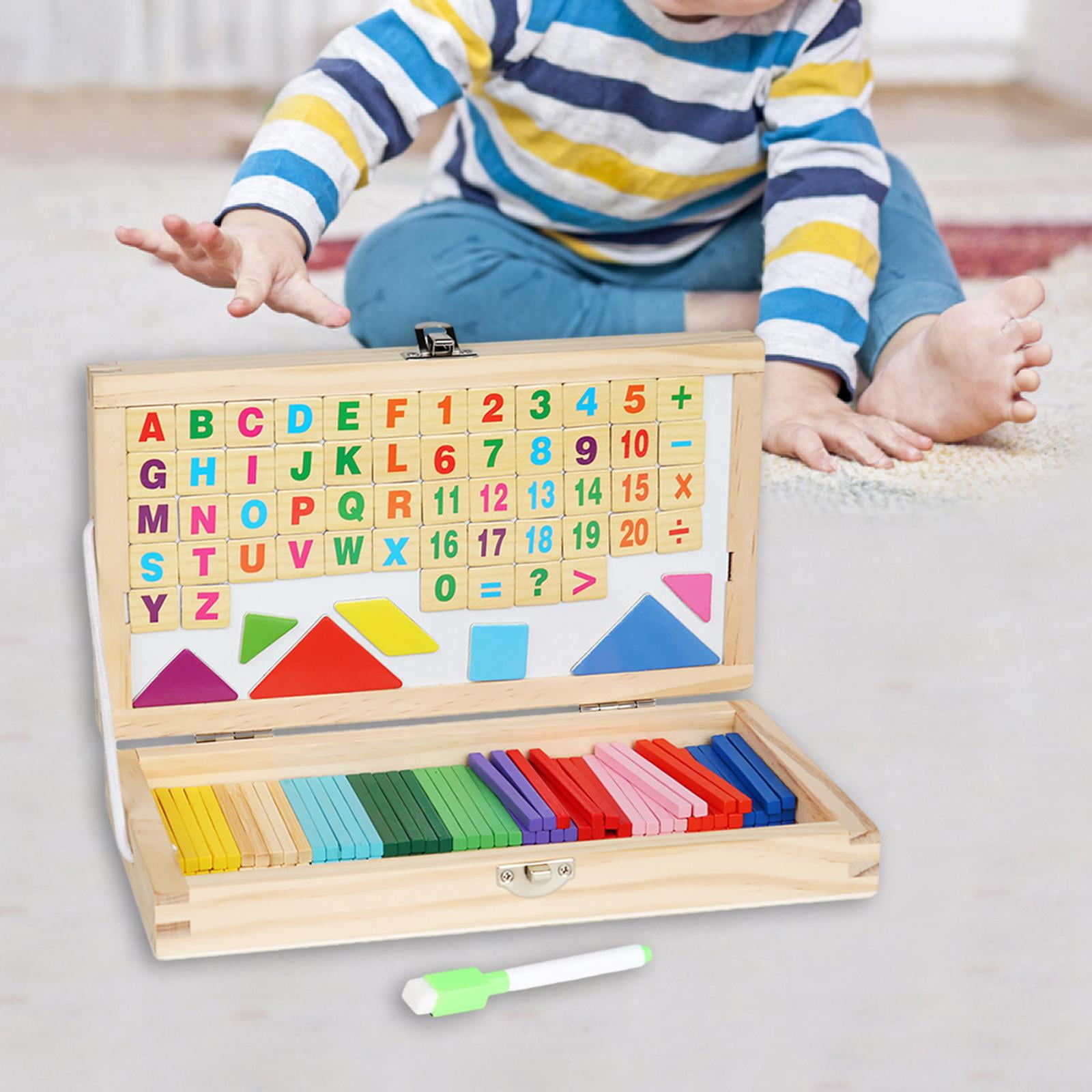 Multifunctional Calculation Box Math Toy with Counting Sticks Abacus ...