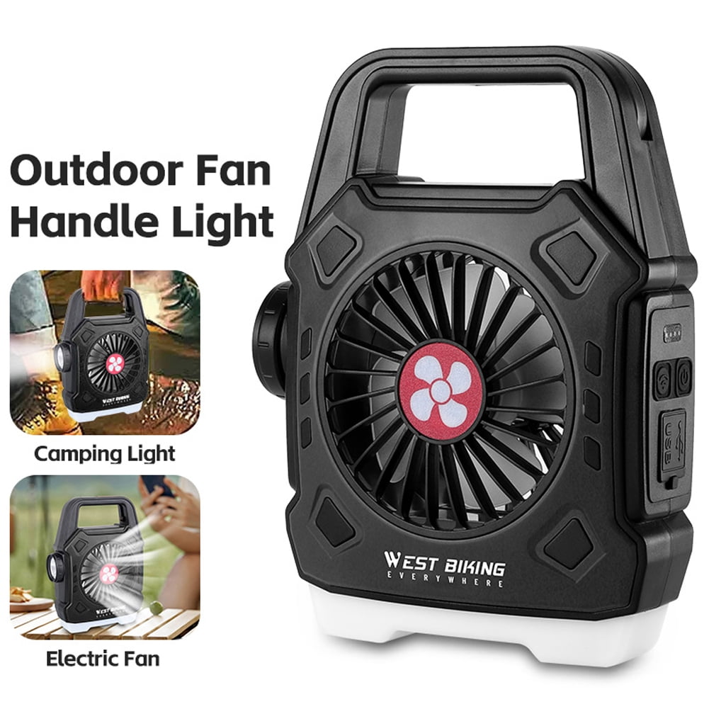 Multifunctional Camping Fan Outdoor Portable Light Quick Recharge Hand ...