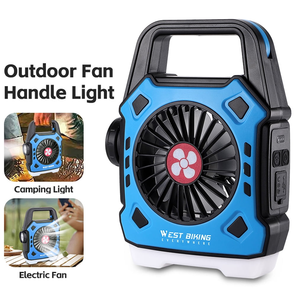 Multifunctional Camping Fan Outdoor Portable Light Quick Recharge Hand ...