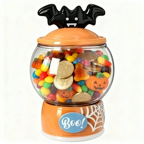 Glass Multifunctional Ceramic Bat-Shaped Decorative Lid Candy Cookie ...